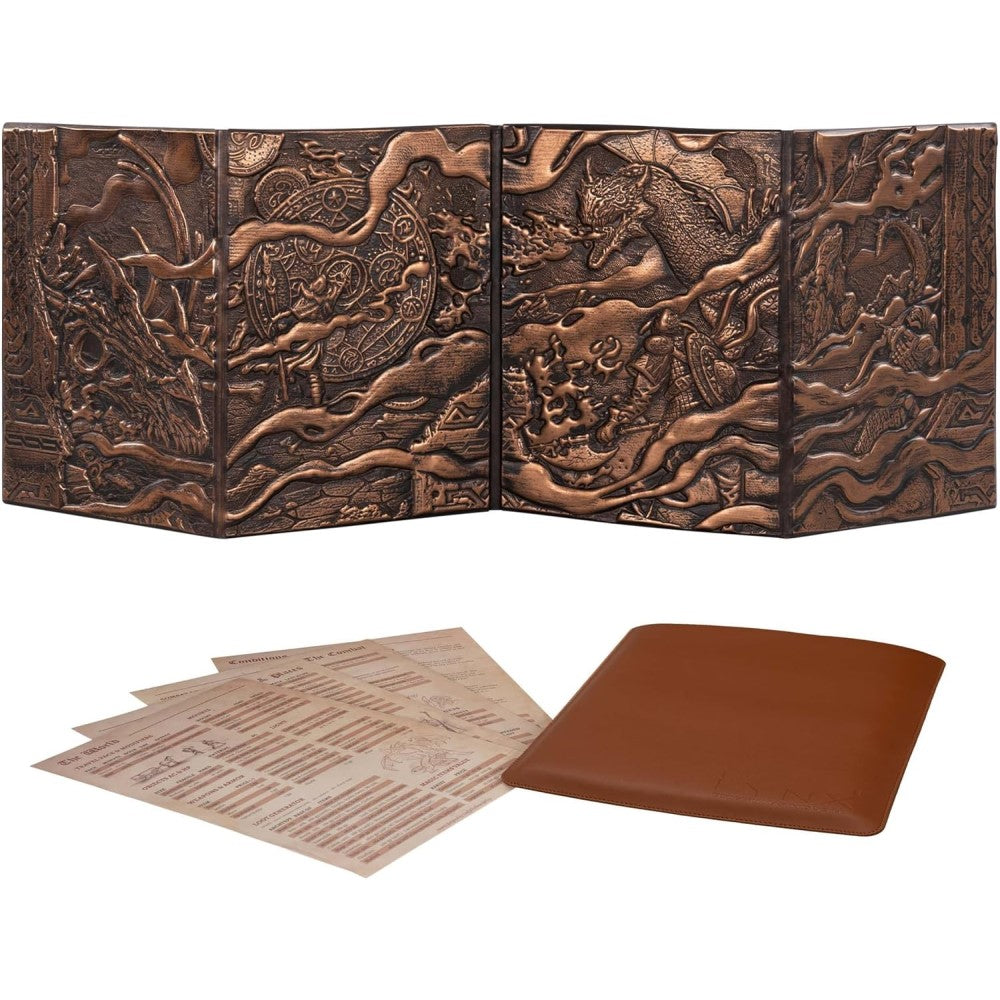 3D Faux-Leather Customizable DM Screen – The Sword & Board
