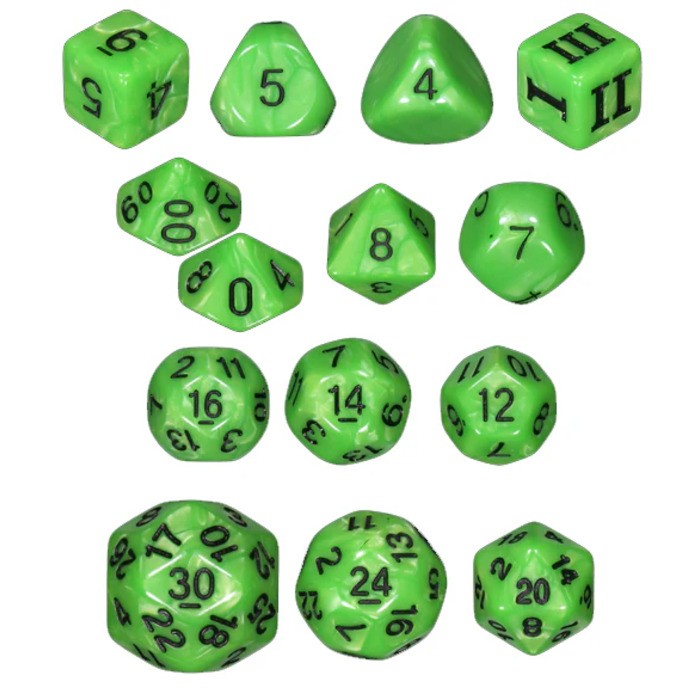 DCC Dice Set - Venom Bolt – The Sword & Board