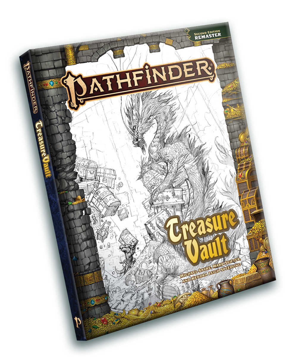 Pathfinder 2E Treasure Vault Remastered (Sketch Cover) – The Sword & Board