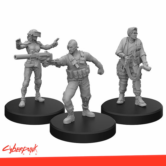 Cyberpunk Red Miniatures: Edgerunners A – The Sword & Board