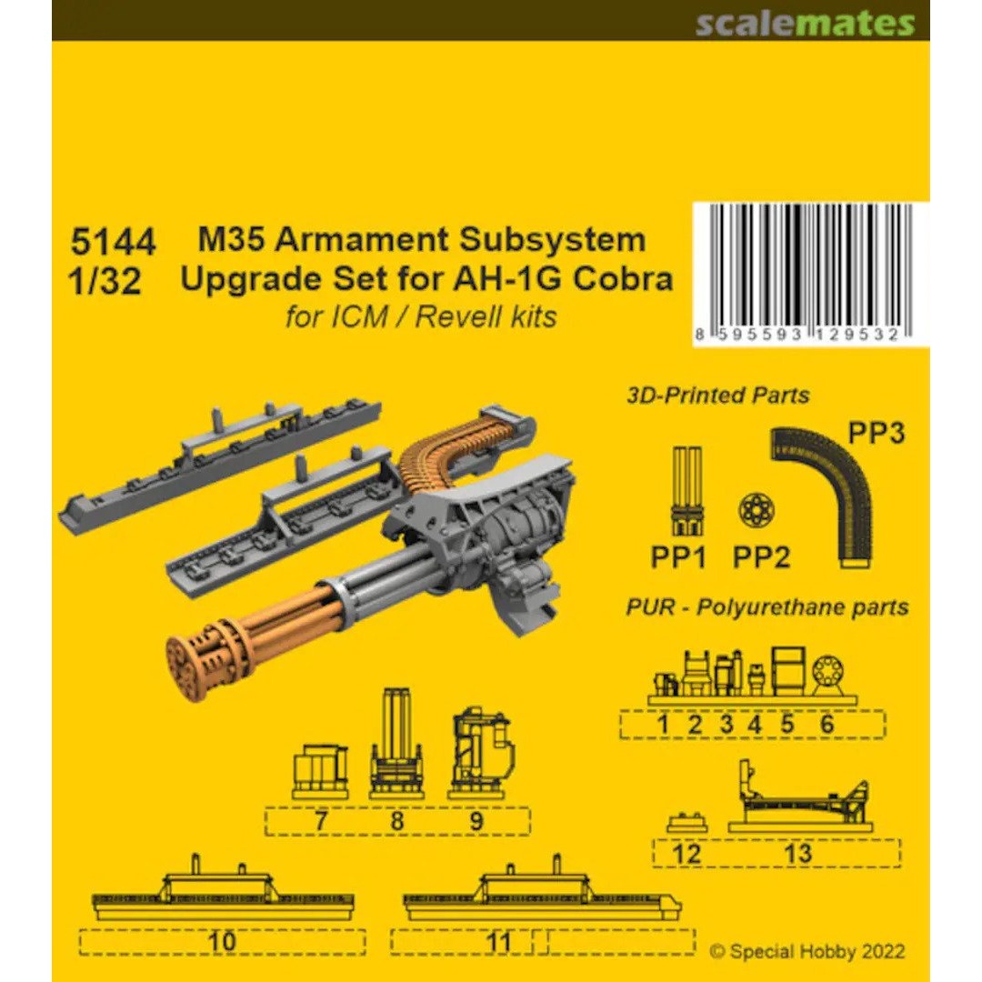 M35 Armament Subsystem Upgrade Set for AH-1G Cobra – The Sword & Board