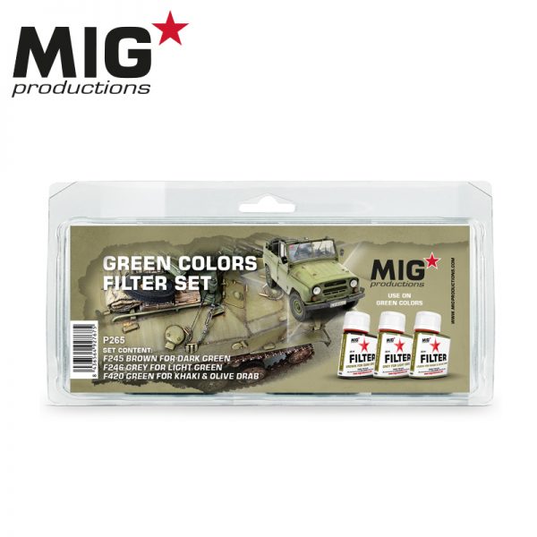 MIG Green Colours Filter Set – The Sword & Board